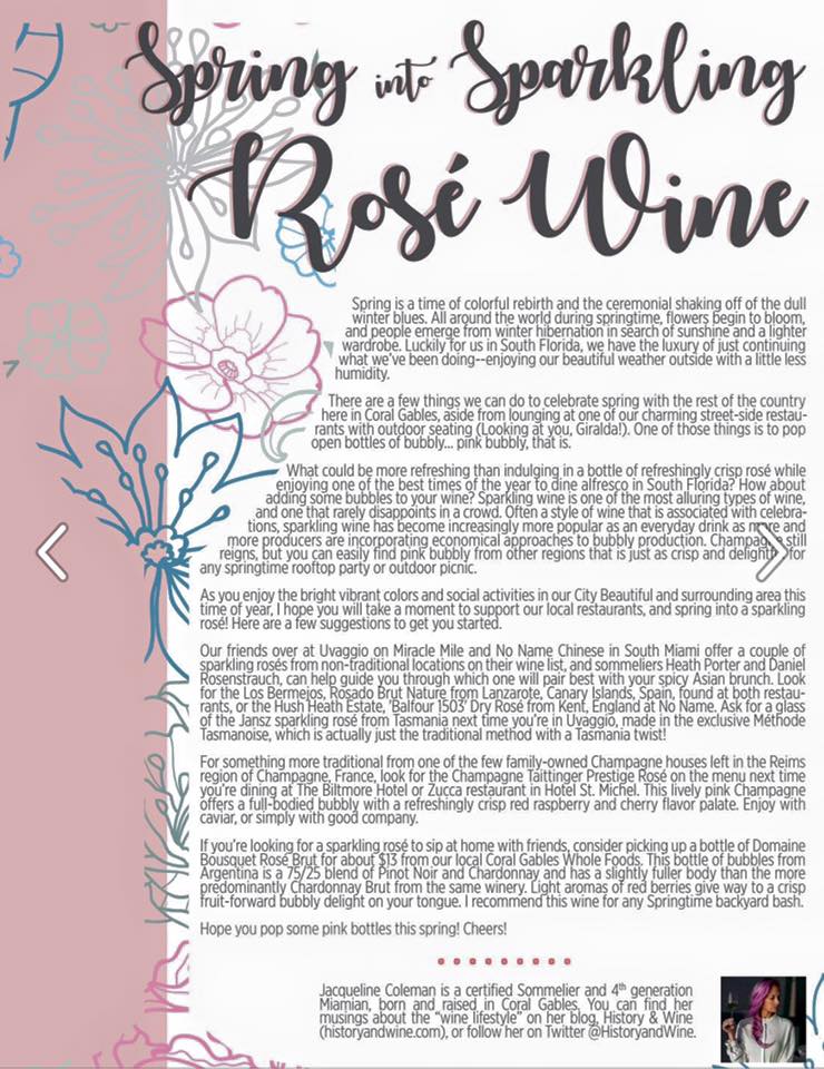 Spring Into Sparkling Rosé Wine – History & Wine