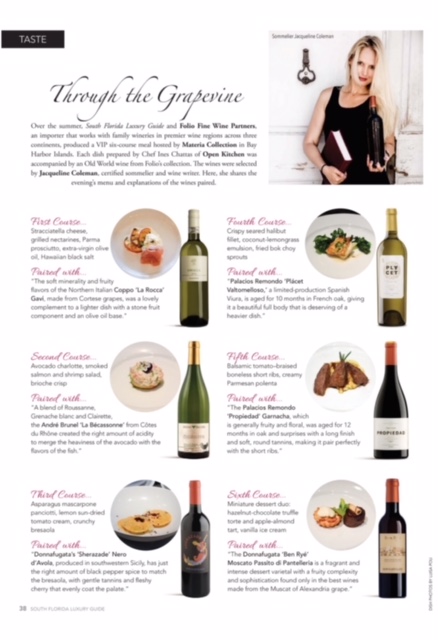 “Through the Grapevine” with Folio Fine Wine Partners in South Florida ...